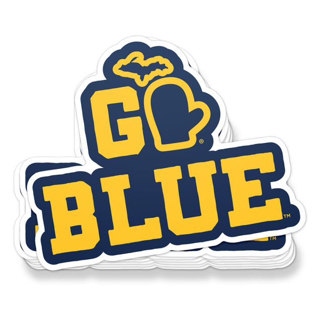 UofM - Go Blue Mitten Sticker | The Mitten State