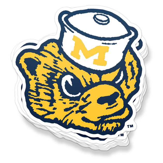 UofM - "Wolverbear" Throwback Sticker | The Mitten State